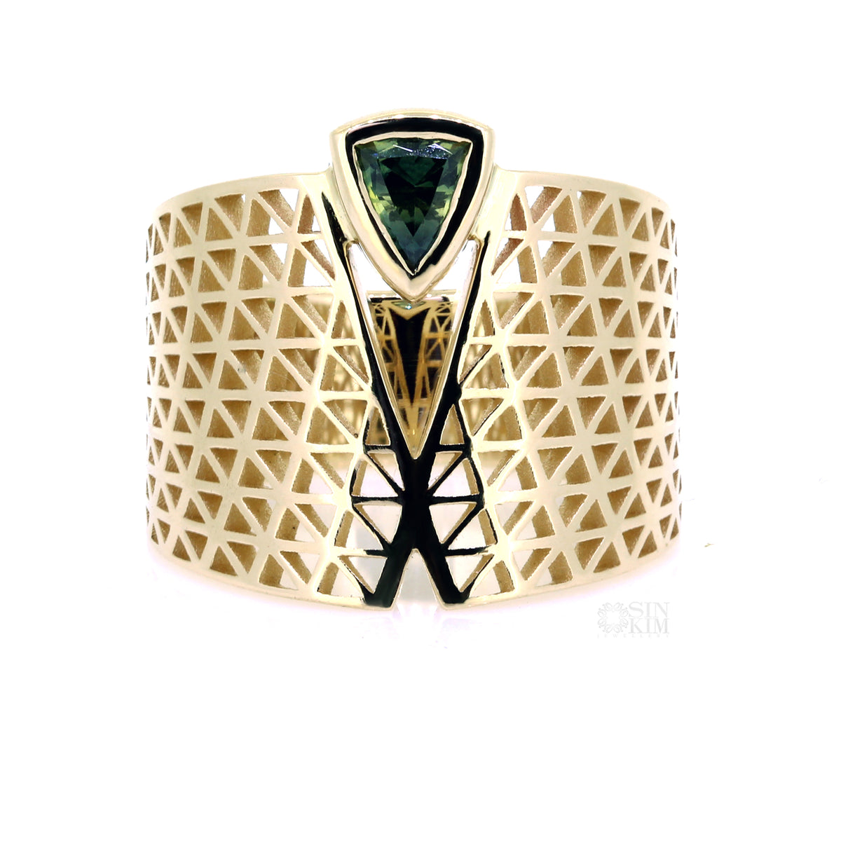 Nefertiti Ring Wide Patterned Statement Ring Right Hand Ring – Sin Kim ...
