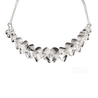Laurel Necklace: Hand Fabricated Sterling Silver Collar Statement ...